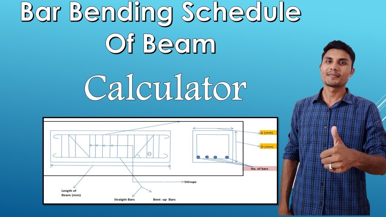 Bar Bending Schedule of Beam Calculator By Parag Pal - YouTube