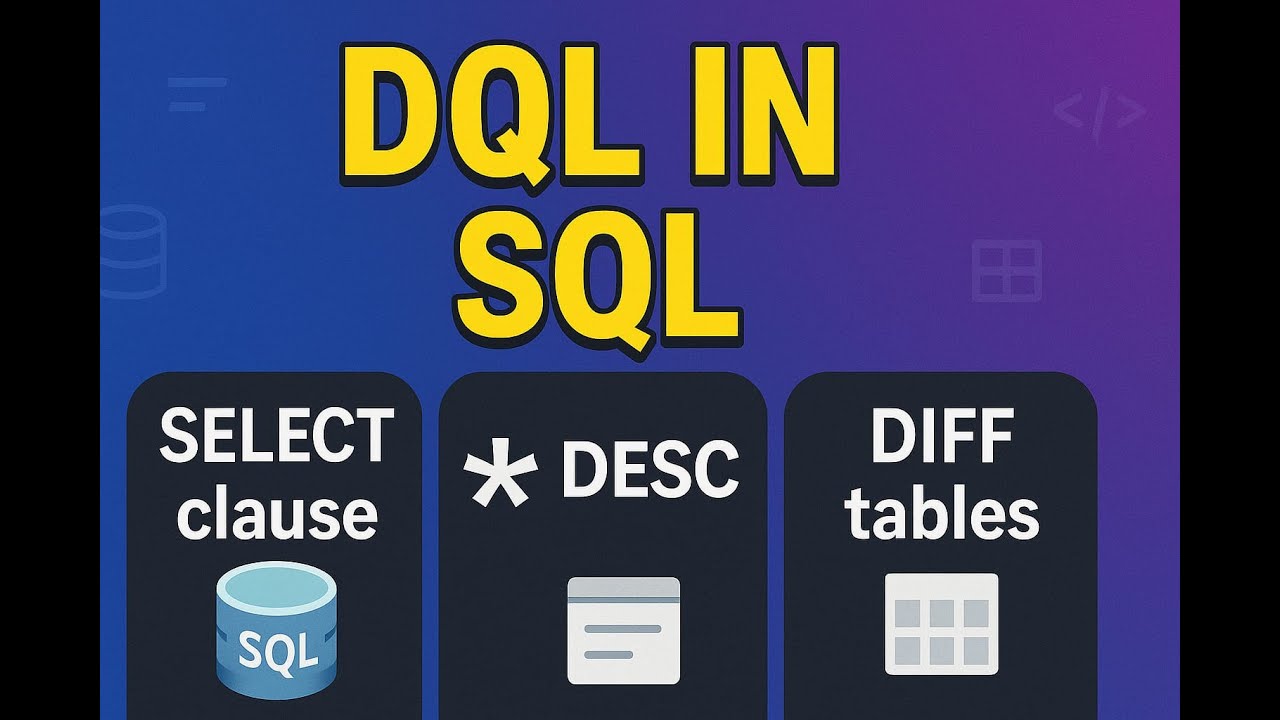 SQL Basics Explained: SELECT, Asterisk, DESC, and Table Queries. - YouTube