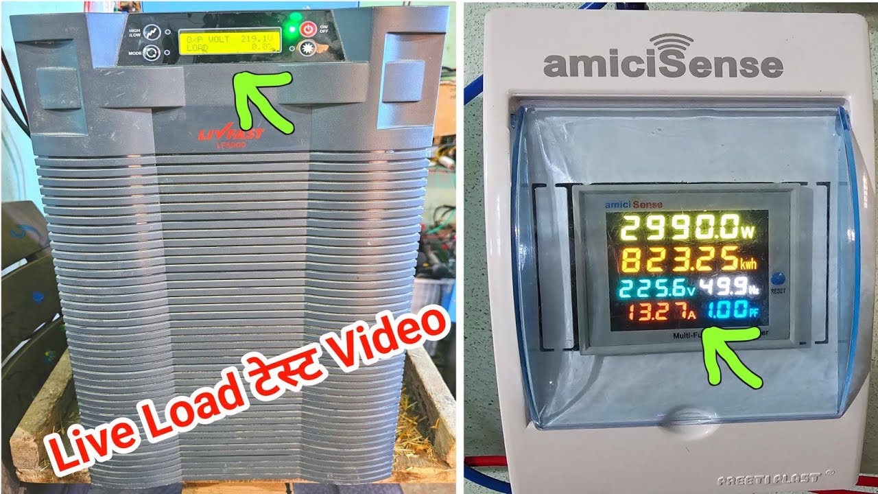 Liv Fast Inverter Live Load टेस्टिंग | Live देखों ये Inverter कितना लोड ...