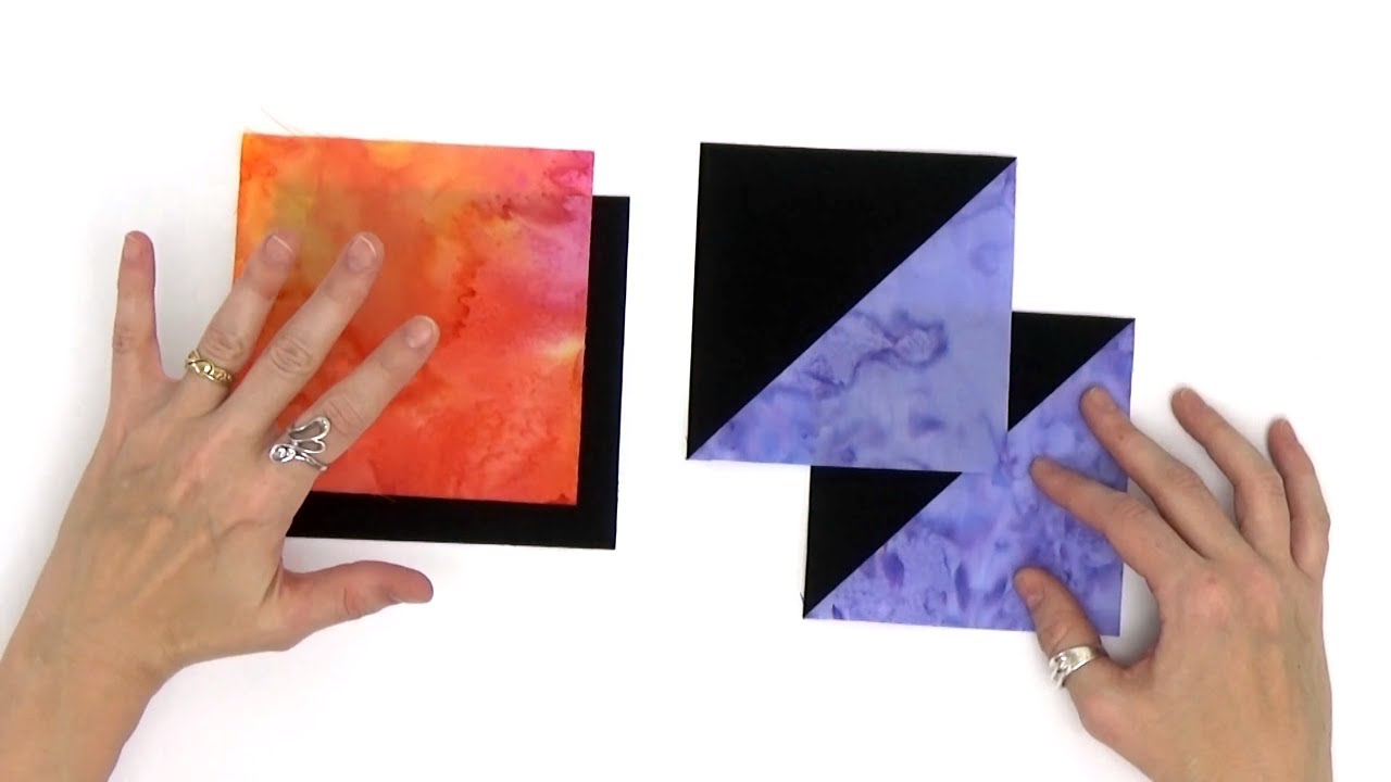 How to Make Half Square Triangles - Two at a Time! - YouTube