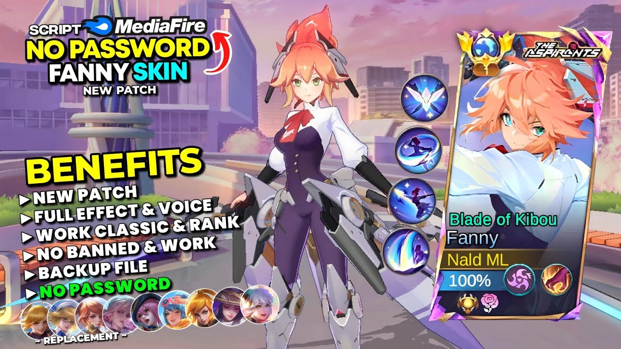 UPDATE Script Skin Fanny Aspirants No Password Mediafire | Full Effect ...