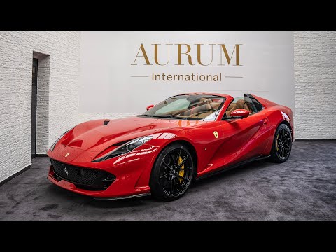 [2021] NEW Ferrari 812 GTS V12 Rosso Corsa Cuoio Walkaround by AURUM International [4K]