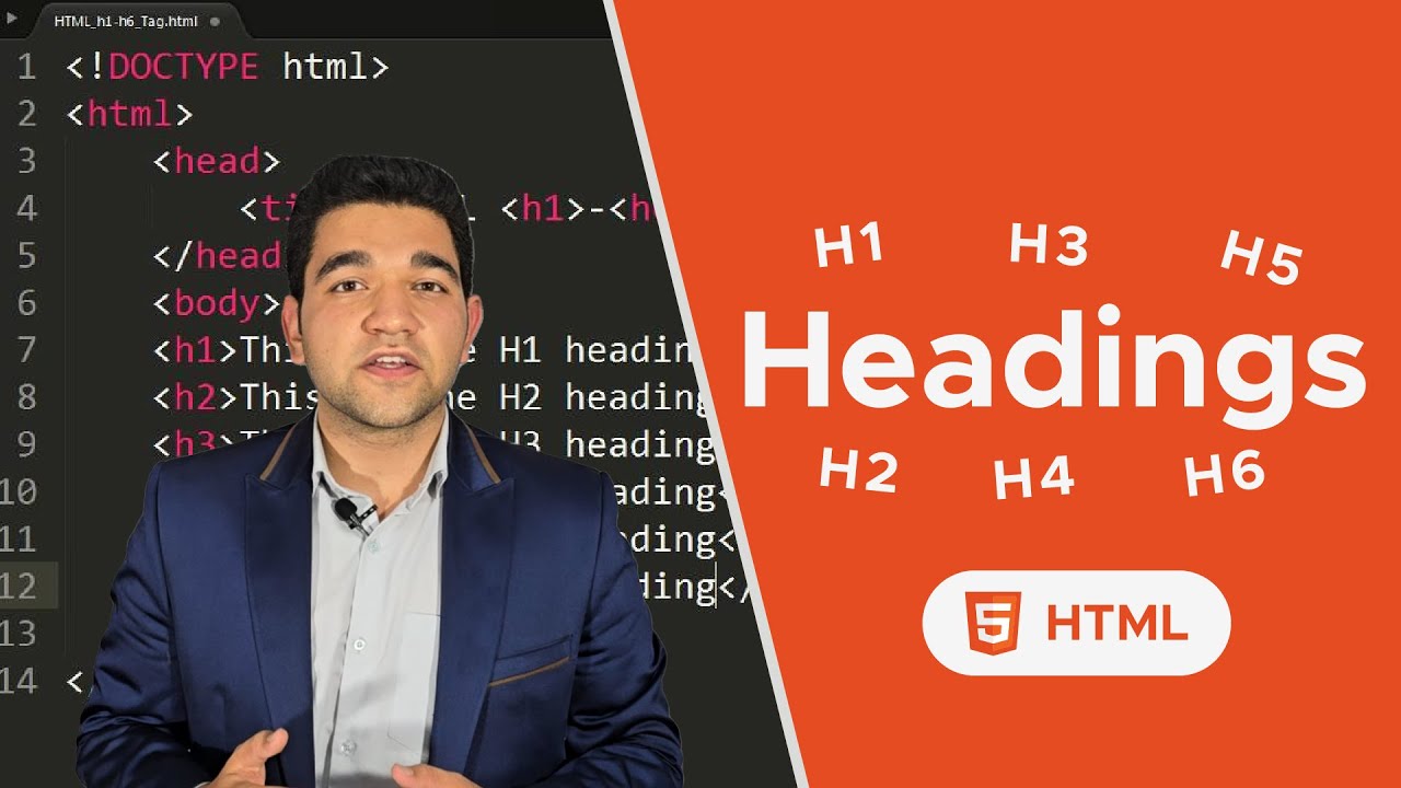 HTML Headings Explained – From H1 to H6 (Best Practices) - YouTube