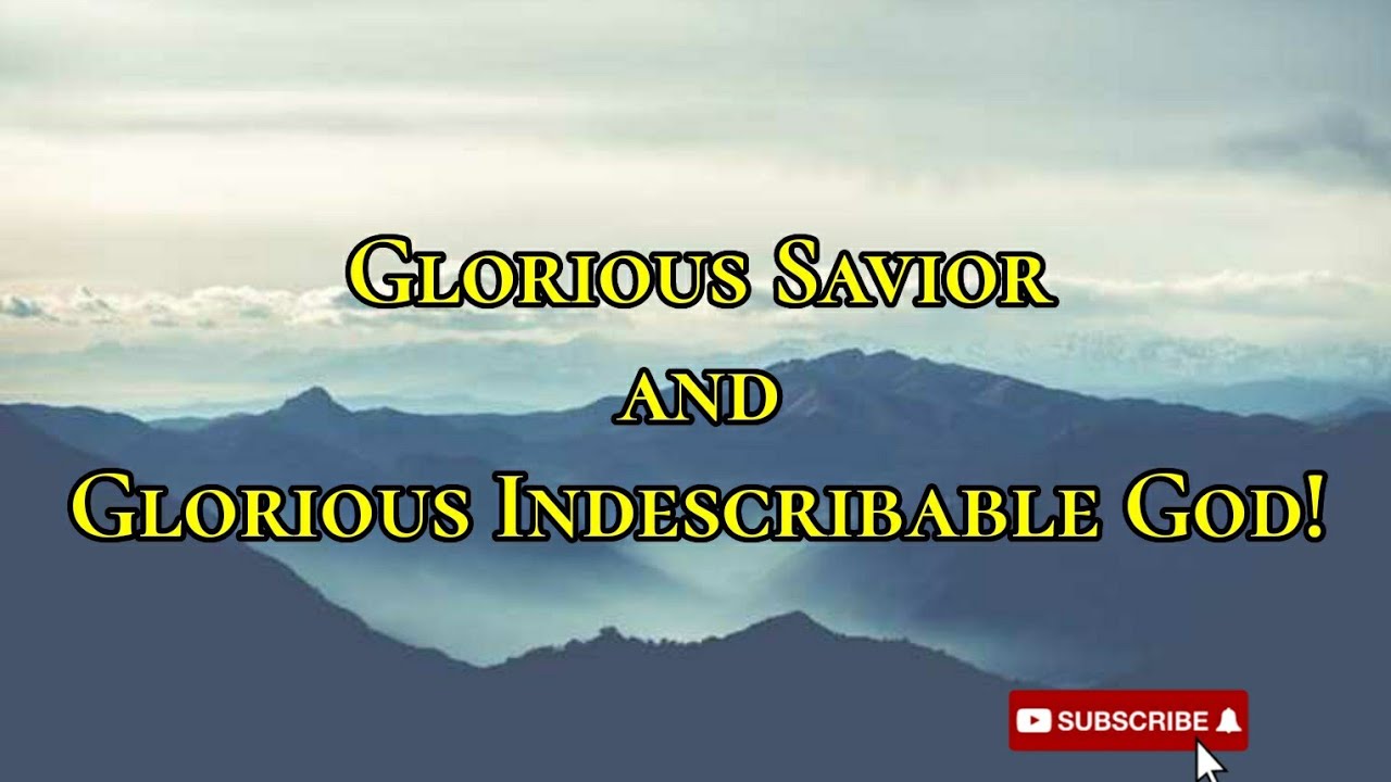 GLORIOUS SAVIOR AND INDESCRIBABLE GOD | SATB | DEMO | Song Offering ...
