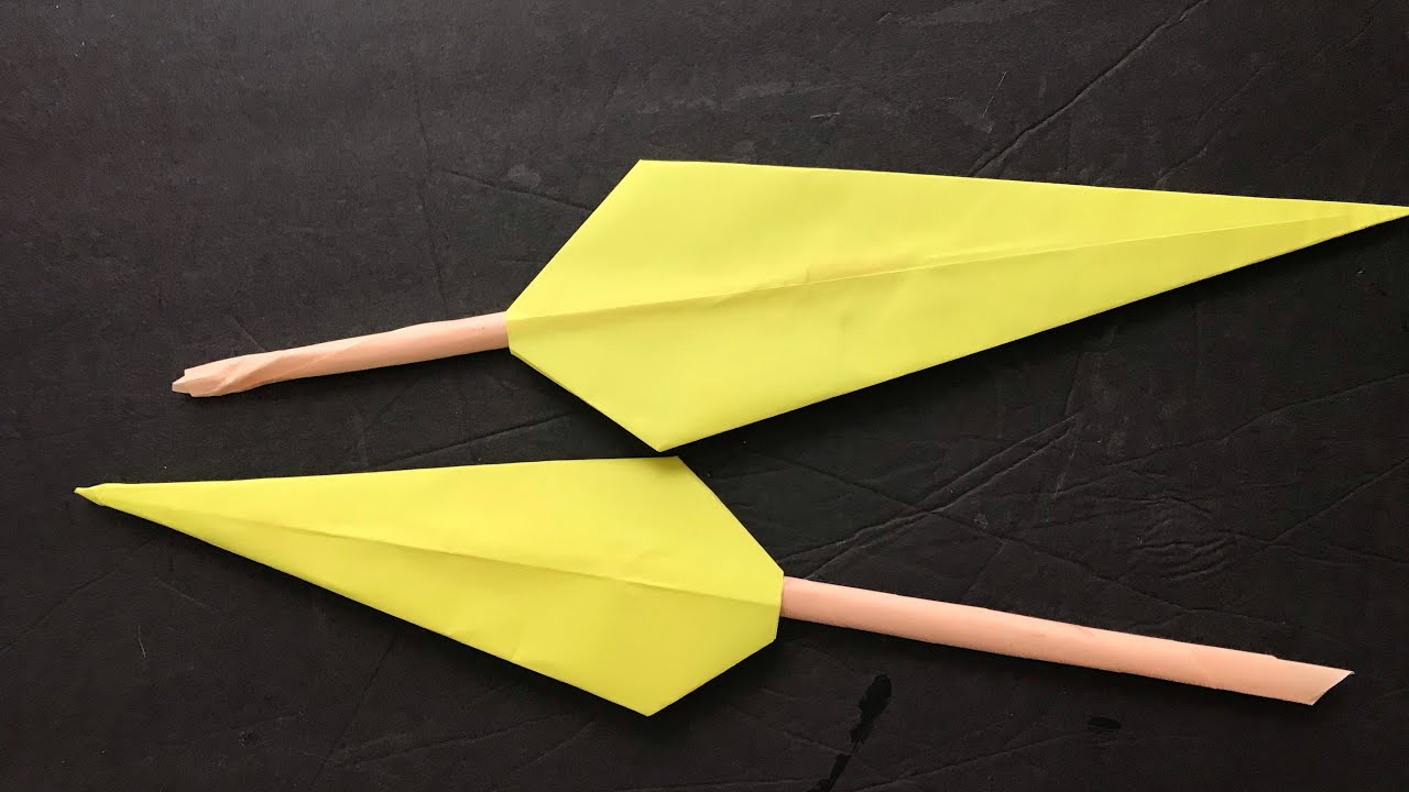 How to make Origami Spear - YouTube