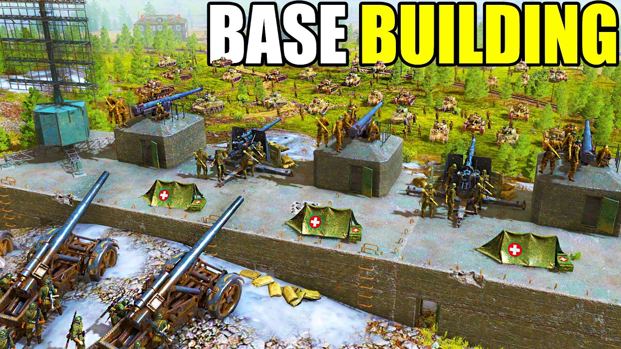 I built a WW2 FORTRESS in the New BASE BUILDING Simulator! - Gates of ...