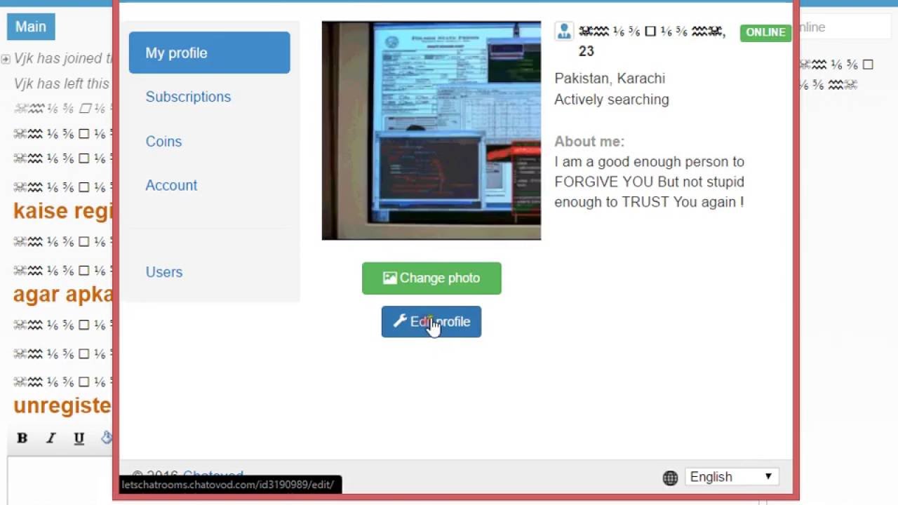 How to create unlimited nick on chatovod chat rooms Tutorial Urdu/Hindi ...