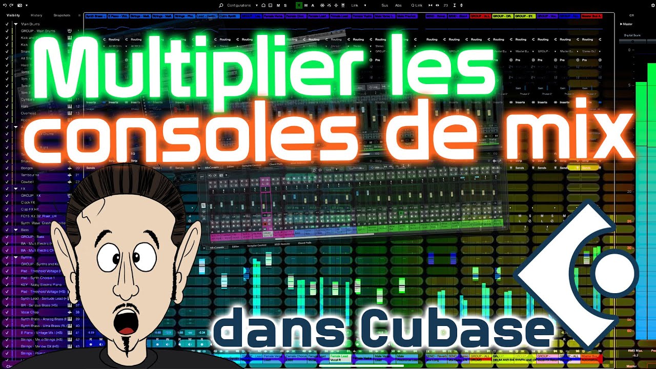 Afficher plusieurs consoles de mix dans Cubase ? #console #mixage # ...