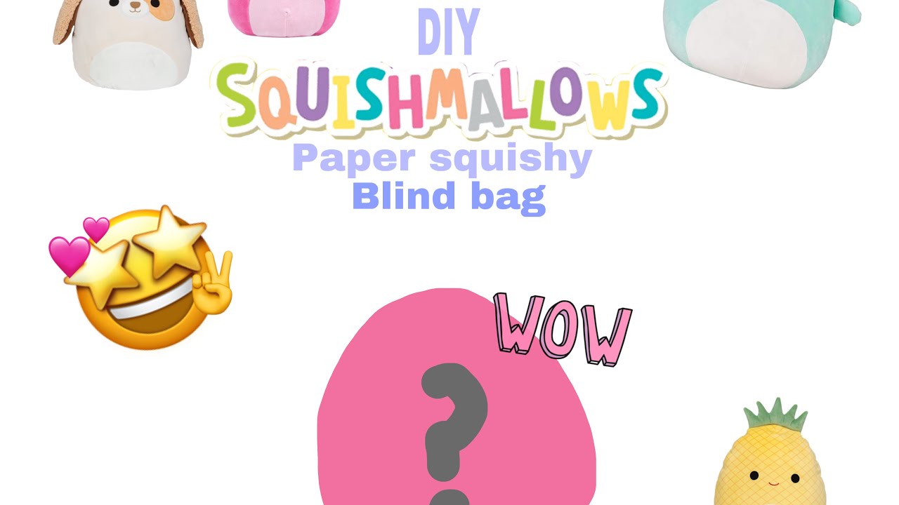 DIY squishmallow paper squishy blind bag unboxing #shorts # ...