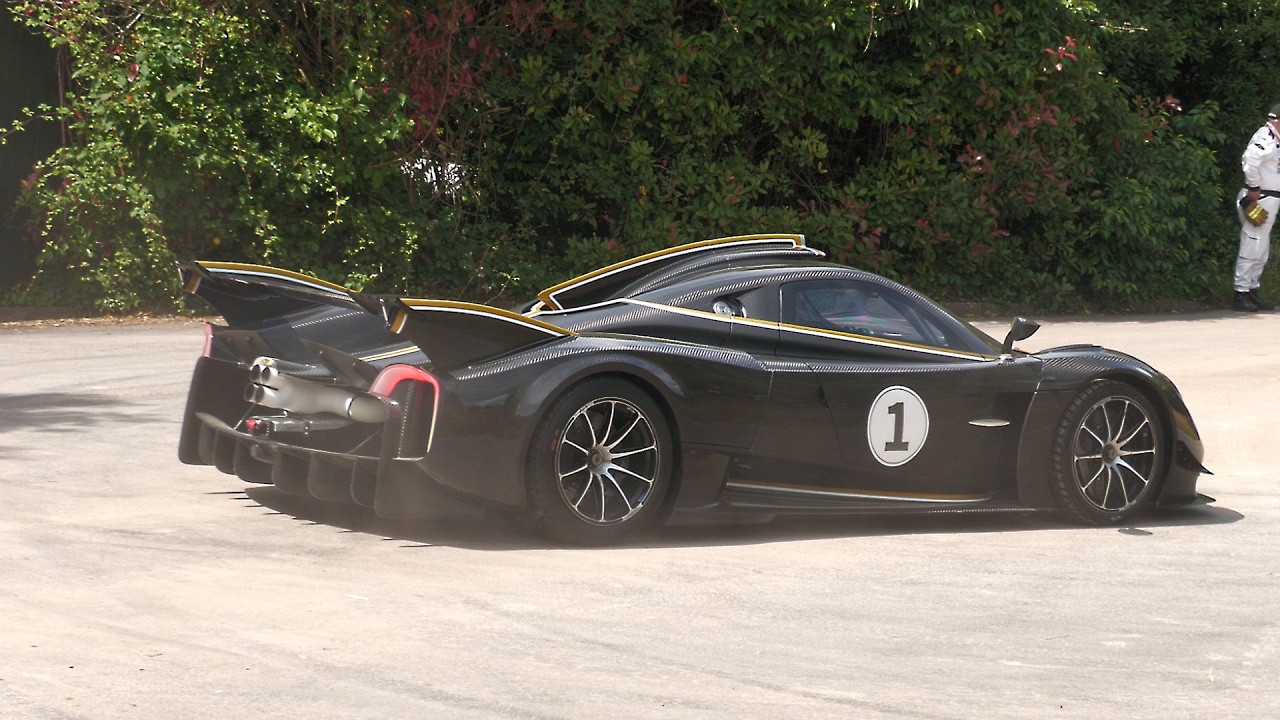 Pagani Huayra R LOUD V12 Engine Sounds! Start Up, Revs, Driving! @ 2024 ...