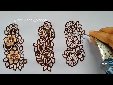 Henna Classs Day 67|| Learn How to: Negative Spacing/Negative Filling ||Thouseens Henna Classes