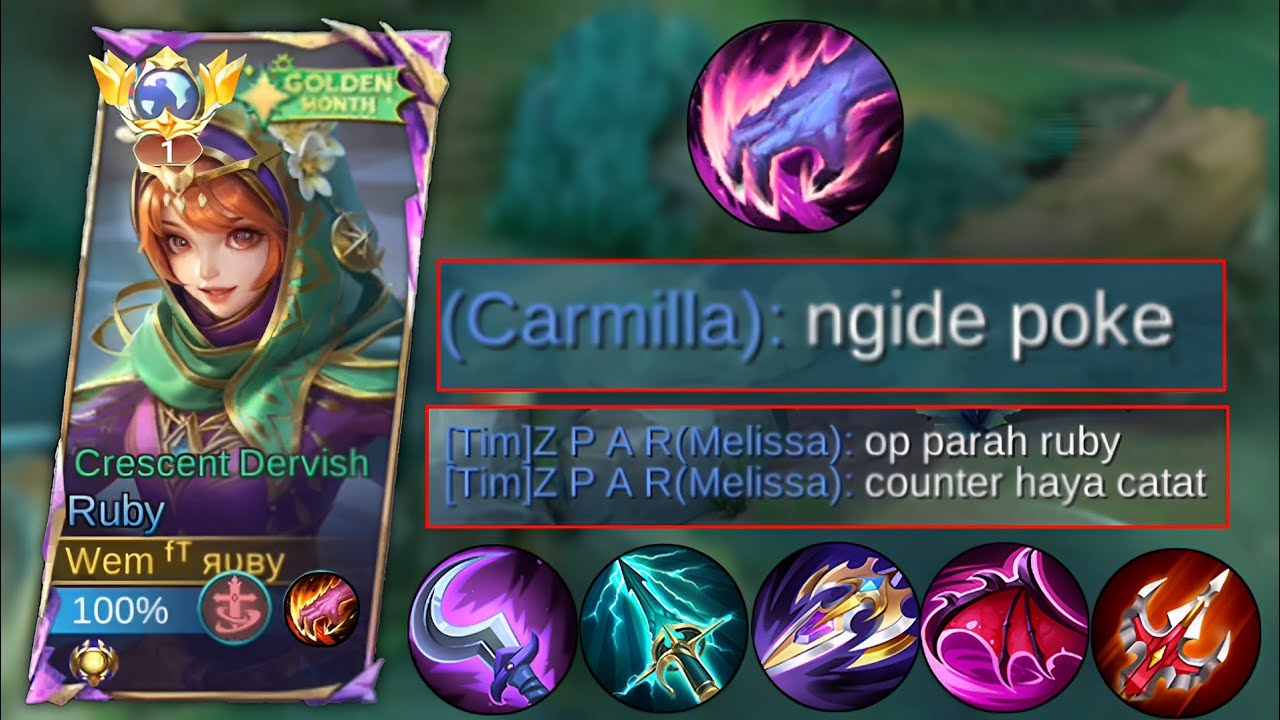 Ruby Jungler Skin Crescent Dervish, Dihina Tim Sendiri Endingnya Malu ...