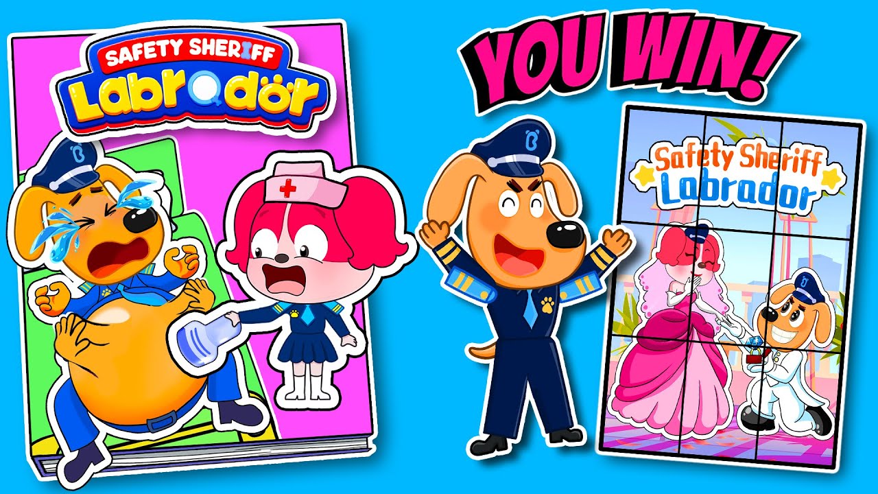 Sheriff Labrador & Papillon GET MARRIED?! HOW TO MAKE | Make Quiet Book ...