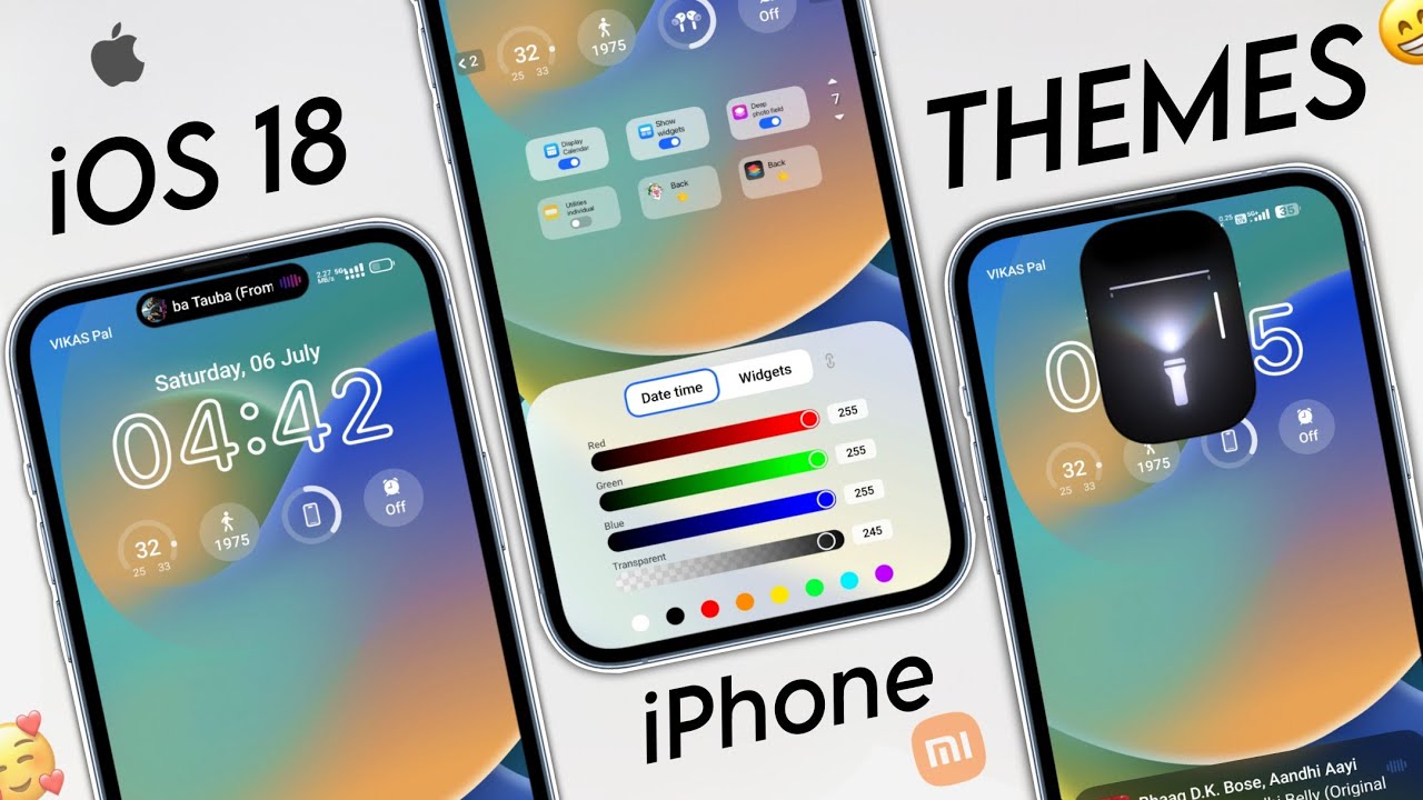 iOS 18 theme iPhone Theme For Xiaomi HyperOS | Available On Theme Store ...