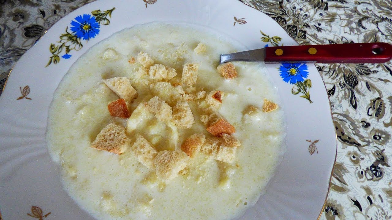 Piimasupp mannaklimpidega - YouTube