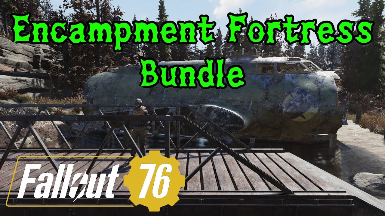 Fallout 76 Atomic Shop: Encampment Fortress Bundle - YouTube