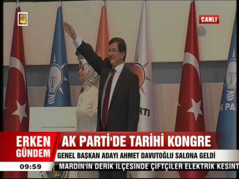 DAVUTOĞLU SALONA BÖYLE GİRİŞ YAPTI