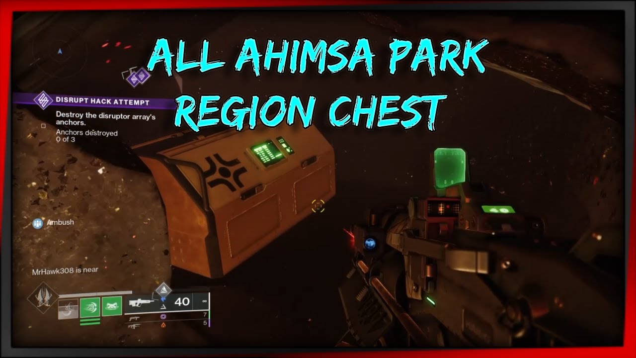 All Region Chests in Ahimsa Park Locations | Guide | Destiny 2 - YouTube
