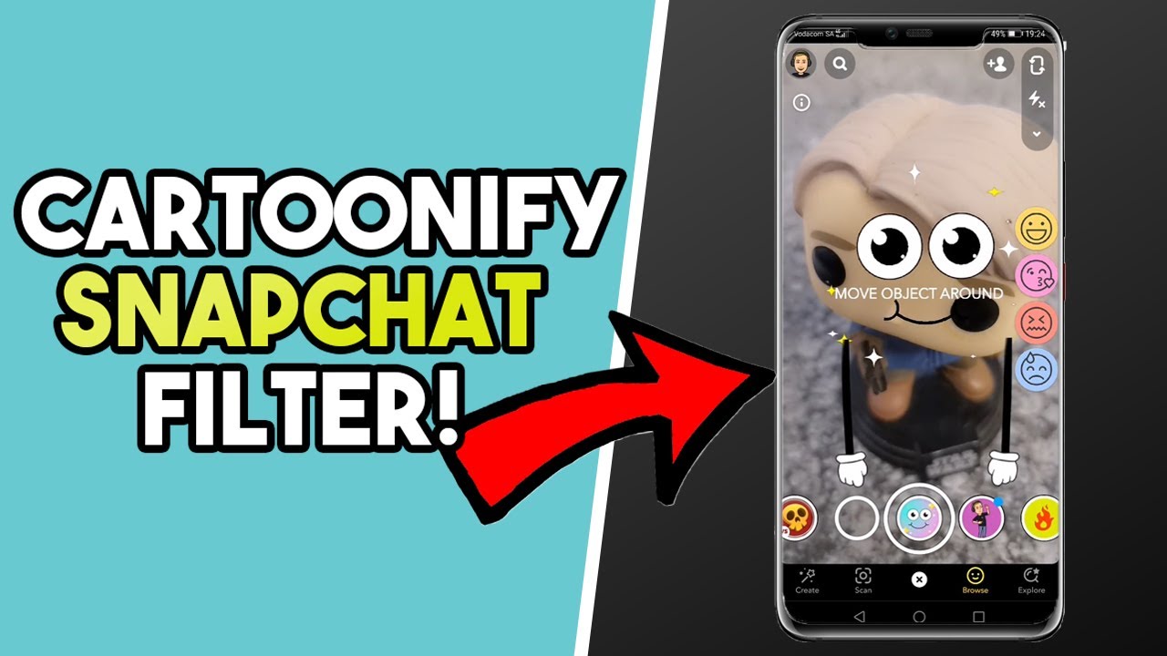 How To Get The Cartoonify Filter On Snapchat! - YouTube