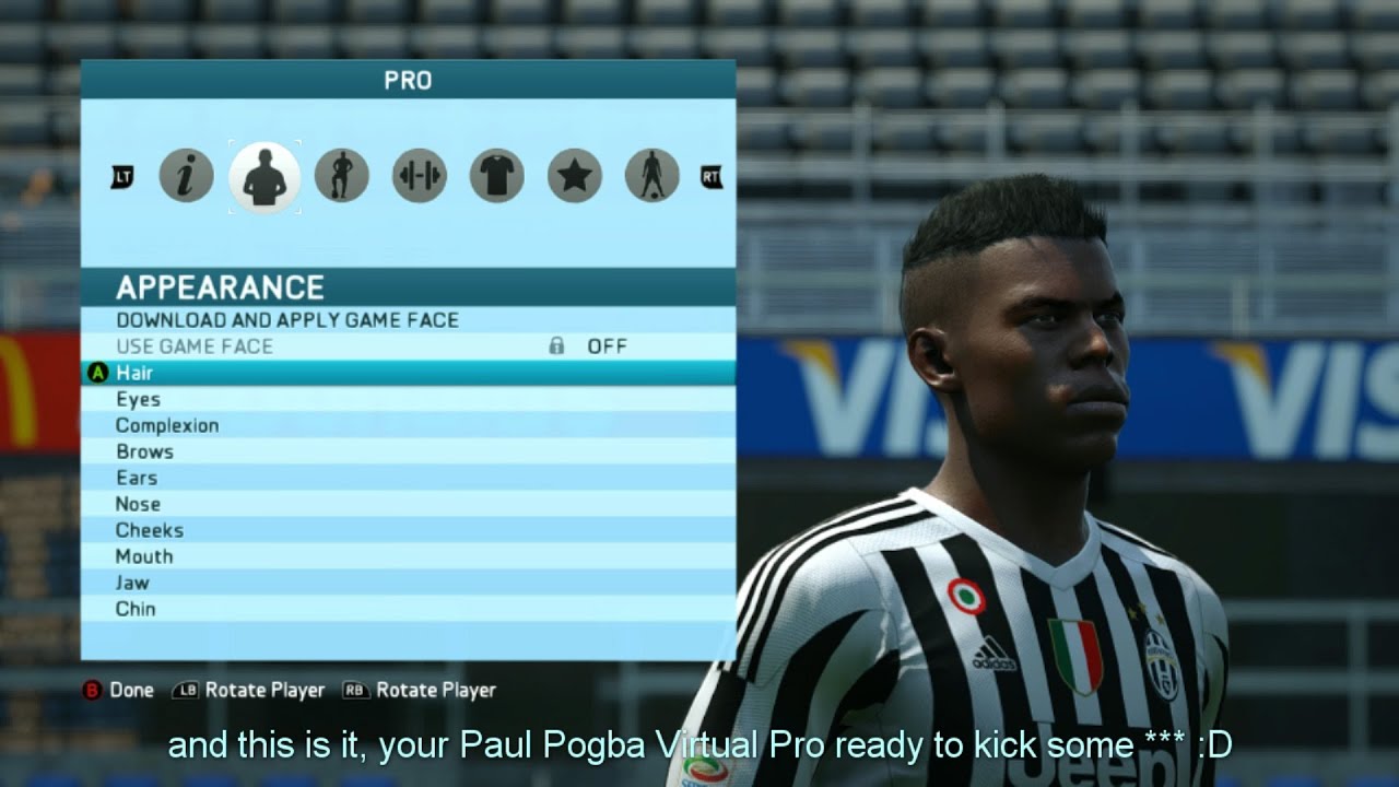 FIFA 16 VIRTUAL PRO LOOKS ALIKE || PAUL POGBA || The Best Virtual Pro ...