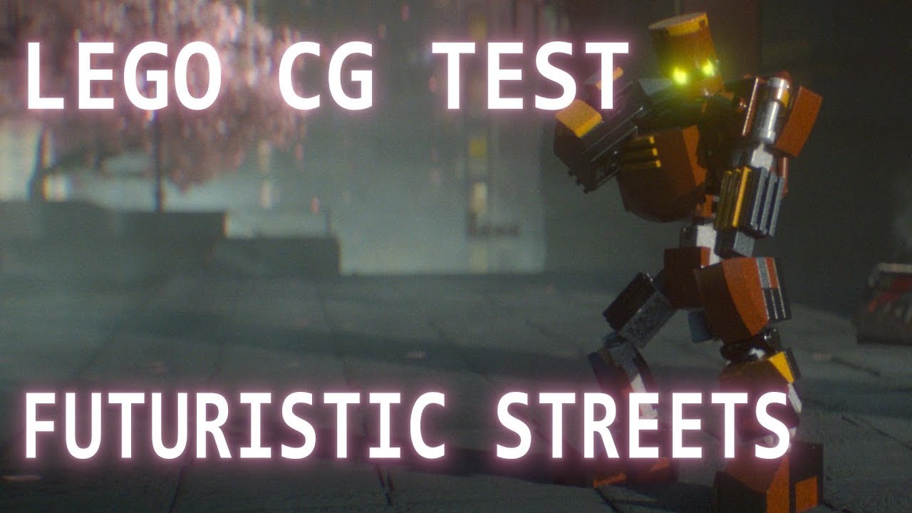 LEGO CG Test : Futuristic Streets - YouTube