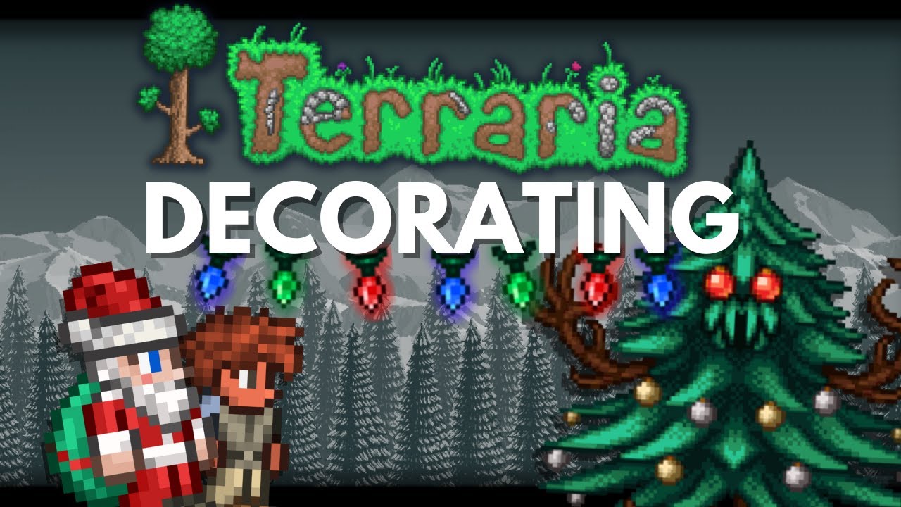 Decorating for Christmas! | Terraria Skit - YouTube
