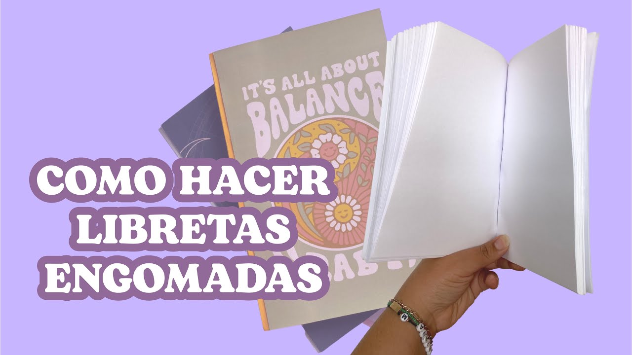 Tutorial: como hacer libretas engomadas paso a paso I Encuadernación - YouTube