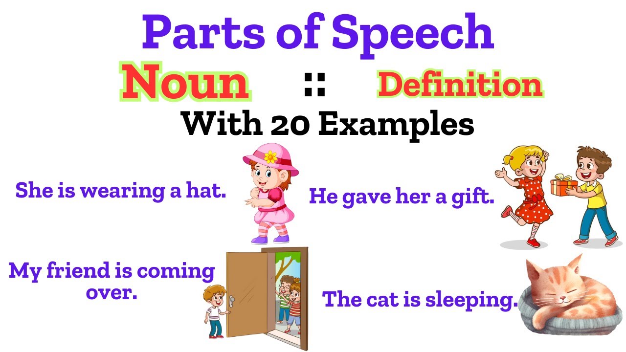 Parts of Speech | Learn English Nouns | Simple Examples and Definitions ...