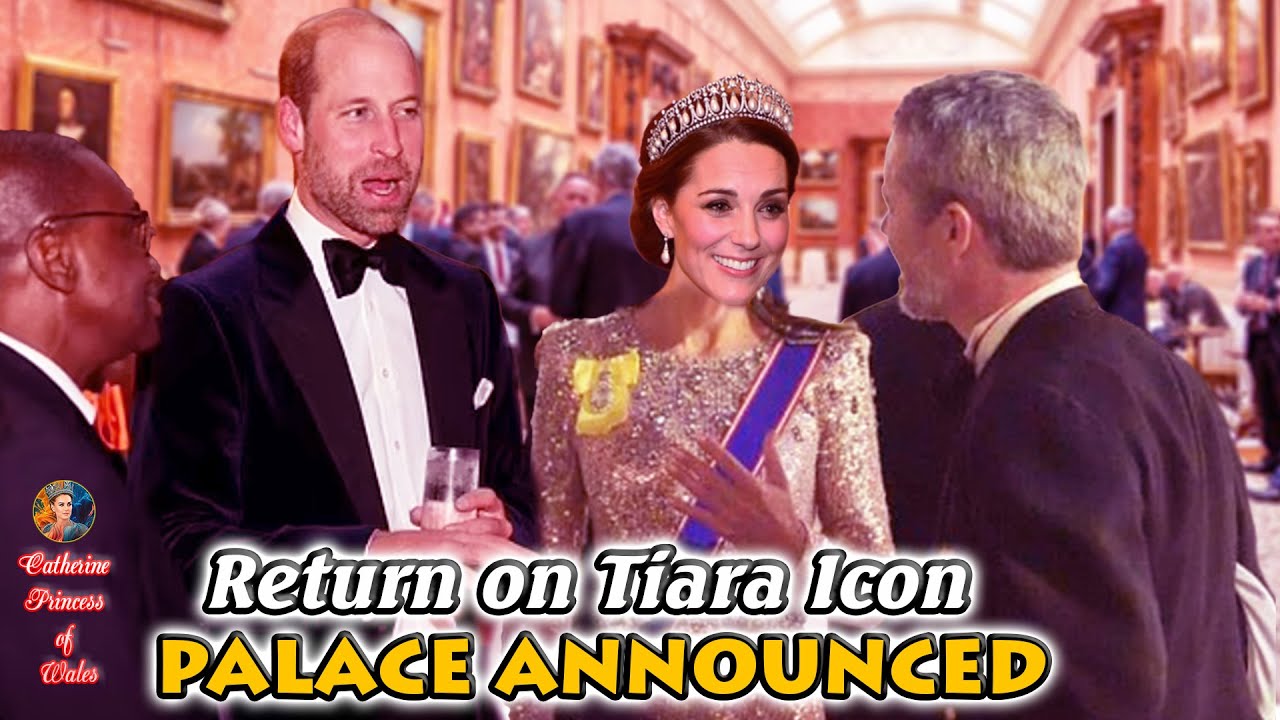Princess Catherine RETURN on TIARA with prince William in State Visit ...