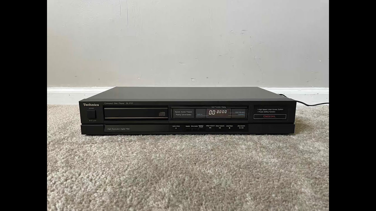 Technics SL-P117 Single Compact Disc CD Player - YouTube