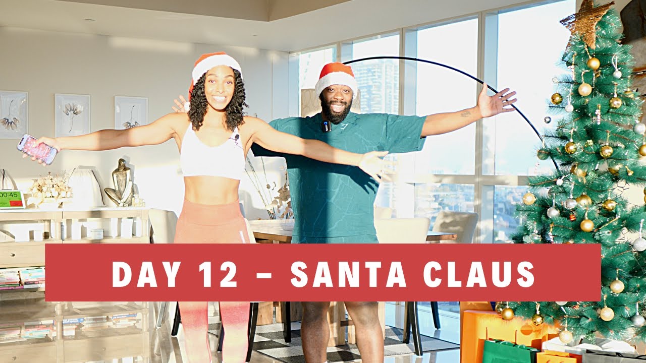 😱 SANTA CLAUS is the Toughest Way to end this Workout Challenge!! | Day ...