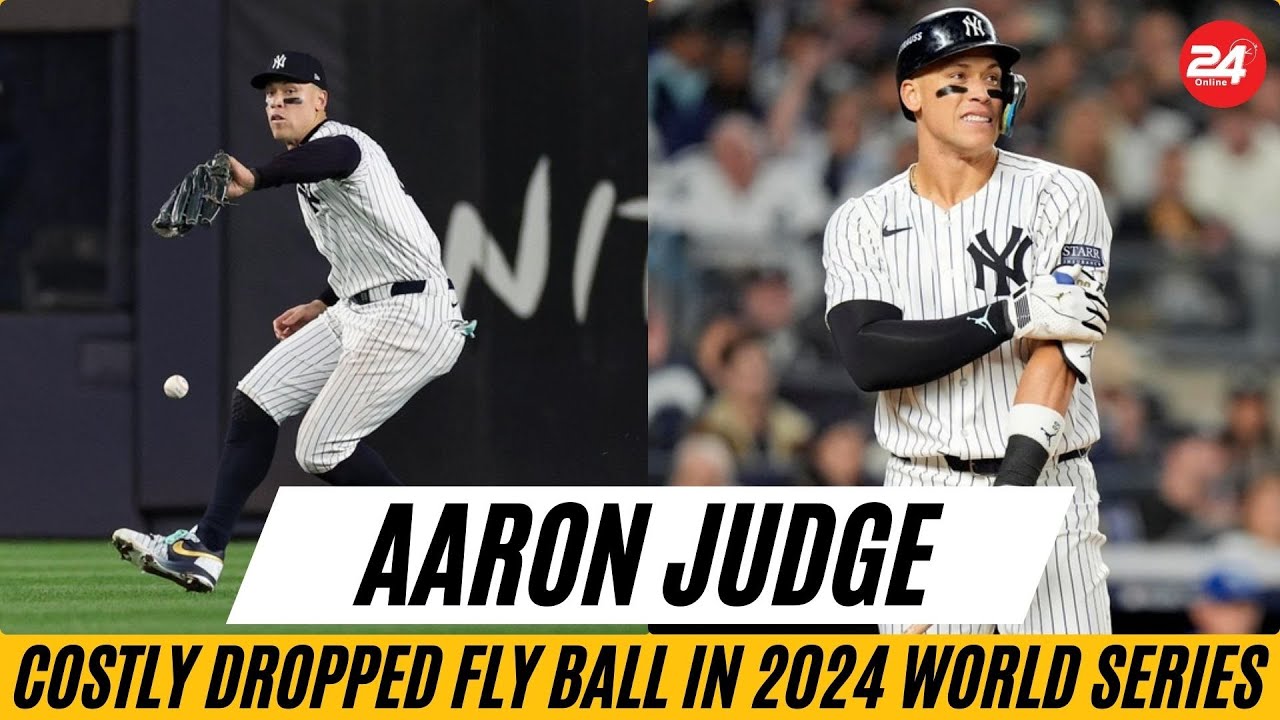 Aaron Judge’s Dropped Fly Ball from 2024 World Series Sells for $43K ...