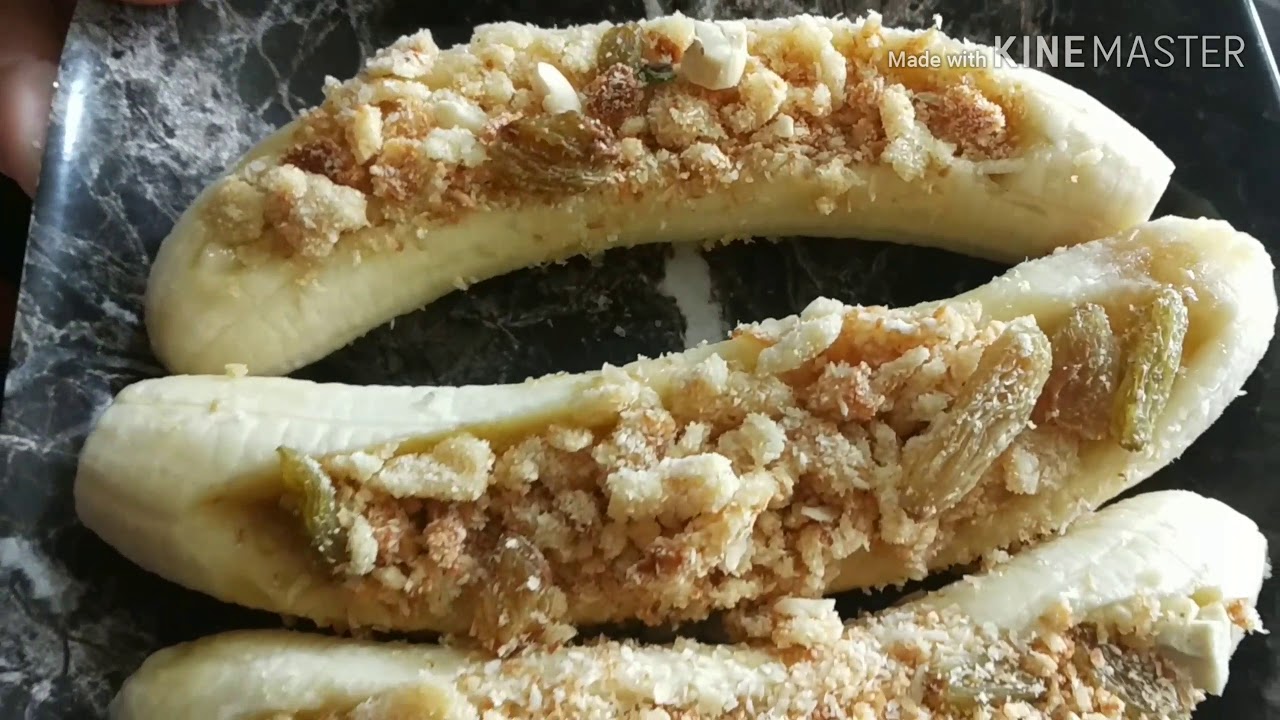 YUMMY STUFFED BANANA !! EASY AND TASTY - YouTube