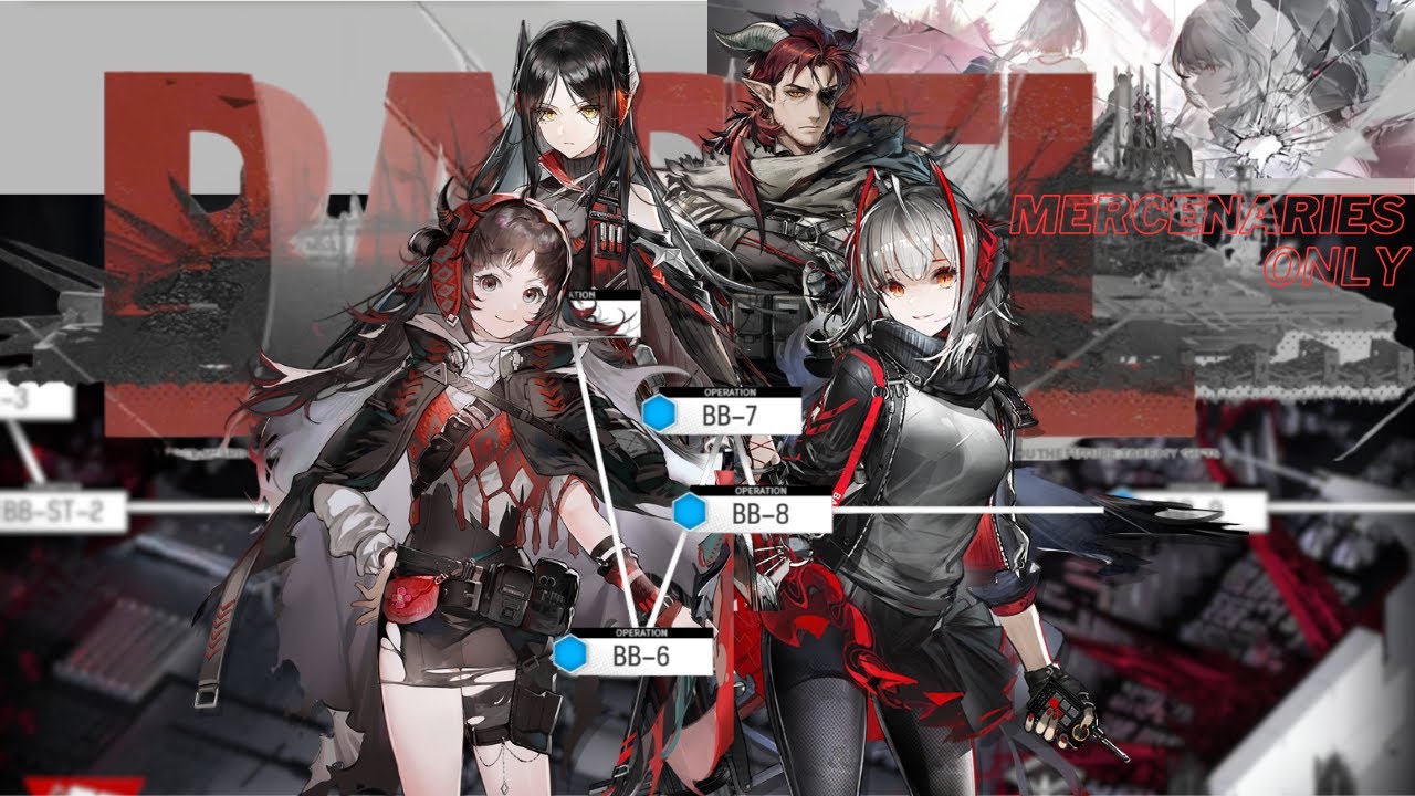 [Arknights] Babel Event | BB-6,BB-7,BB-8 Mercenaries Only (4 ops clear ...