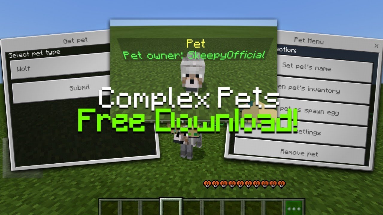 Pocketmine Plugin Pets | Free Download - YouTube