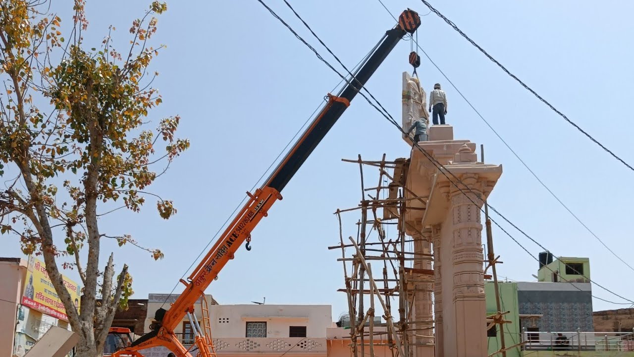 ACE hydra 15 ton 65 foot lift 6 ton stone at 25 feet height ( 📍 ...