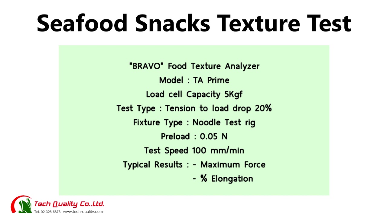 Food Texture Analyzer | Seafood Snacks Texture Test - YouTube