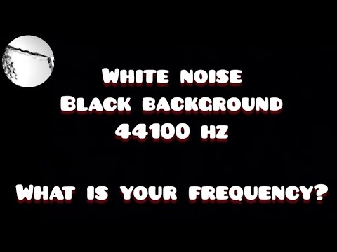 white noise - Black background - 44100 Hz/ 44.1 kHz - what is your ...