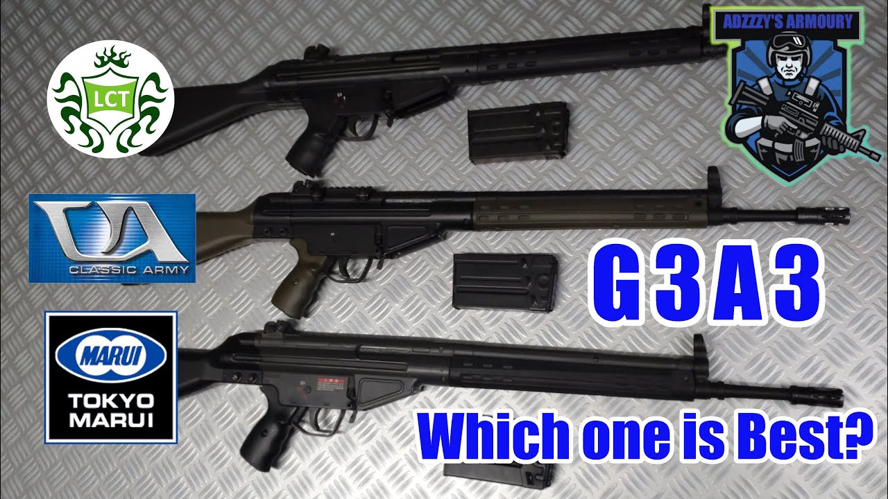 LCT LC-3 G3A3 unboxing and review VS Classic Army and Tokyo Marui - YouTube