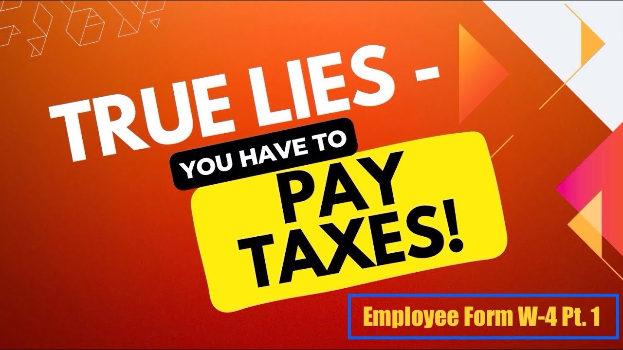 EMPLOYEE FORM W-4 EXPLAINED - PT. 1 - YouTube