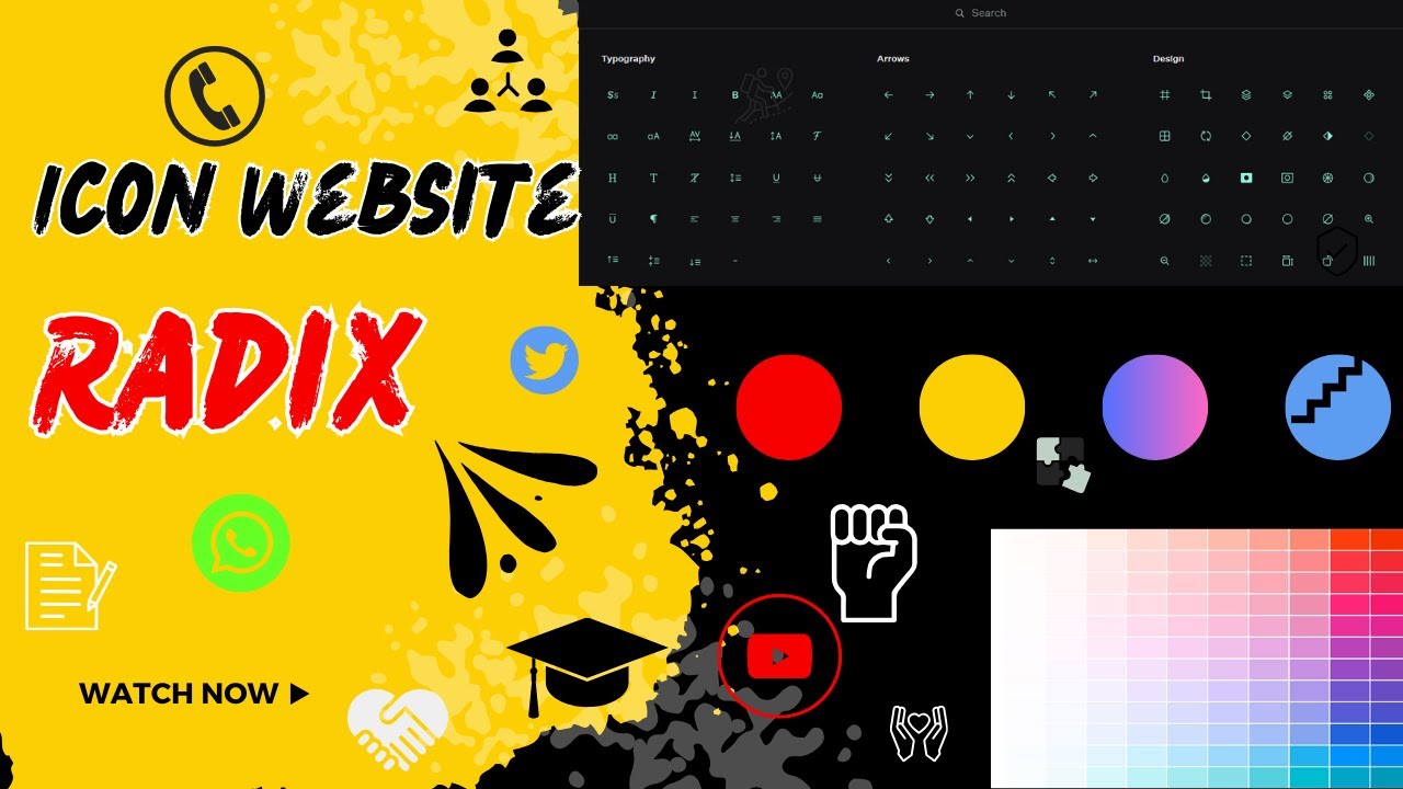 Icon Website Part 3 - radix - YouTube