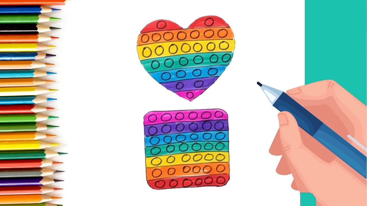 How to draw poppits for kids - YouTube