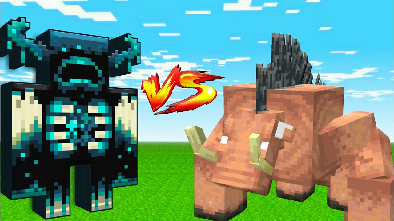 Warden vs Mutant Hoglin - Warden vs Mutant Mobs - YouTube