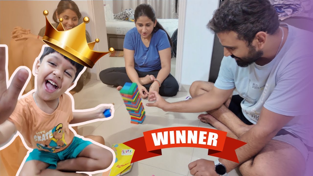 Vivaan Ne Mama Ko Jenga Me Hara Diya 😀 - YouTube