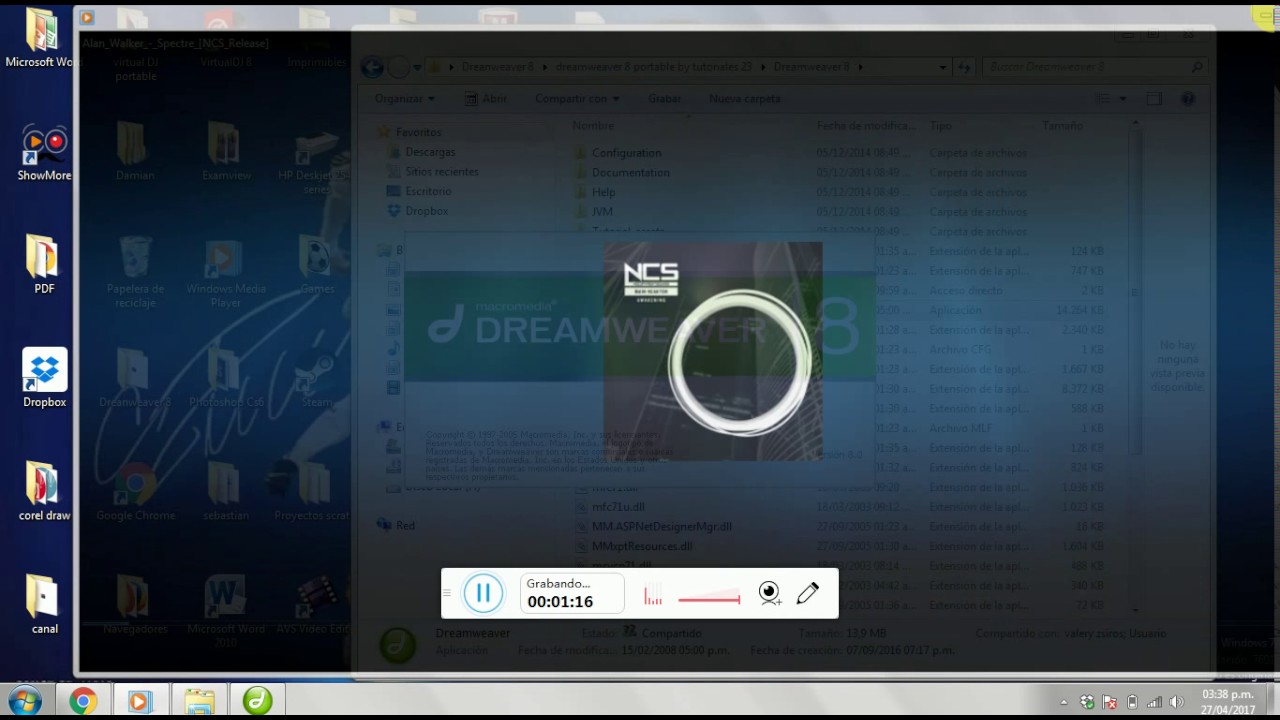 Como descargar Dreamweaver 8 portable (MEGA) - YouTube
