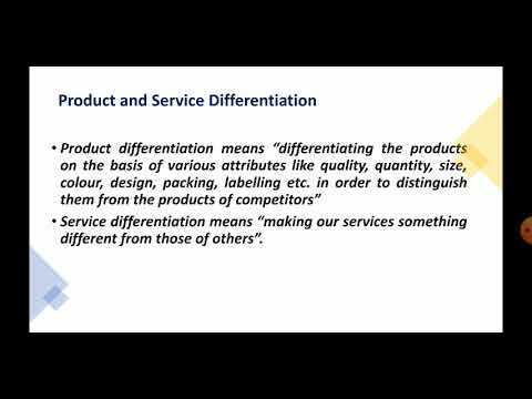 Product & Service Differentiation - YouTube