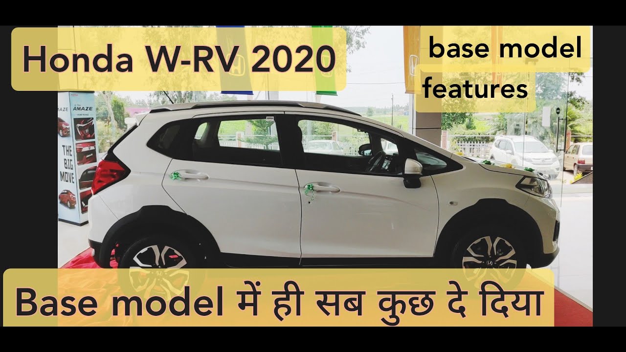 Honda wrv facelift 2020 | honda wrv base model review, features, price ...