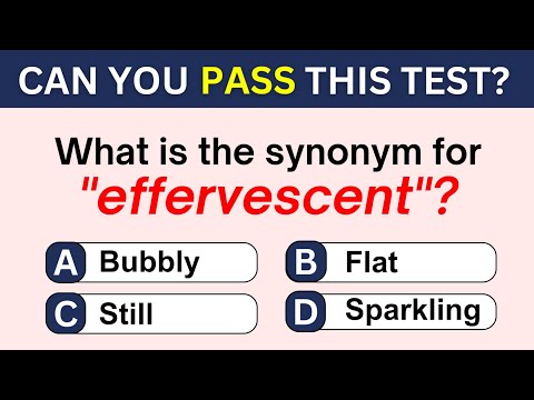 Synonyms: CAN YOU SCORE 20/20 IN THIS TEST? #challenge