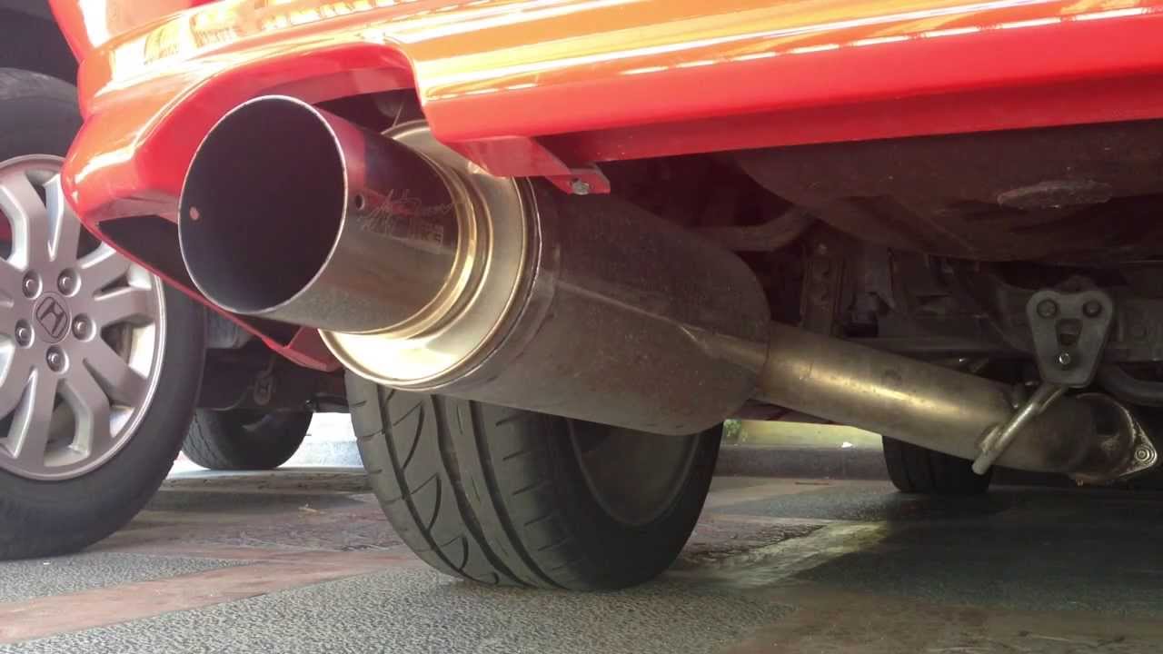 Evo 6 HKS Hi Power Decat exhaust - YouTube
