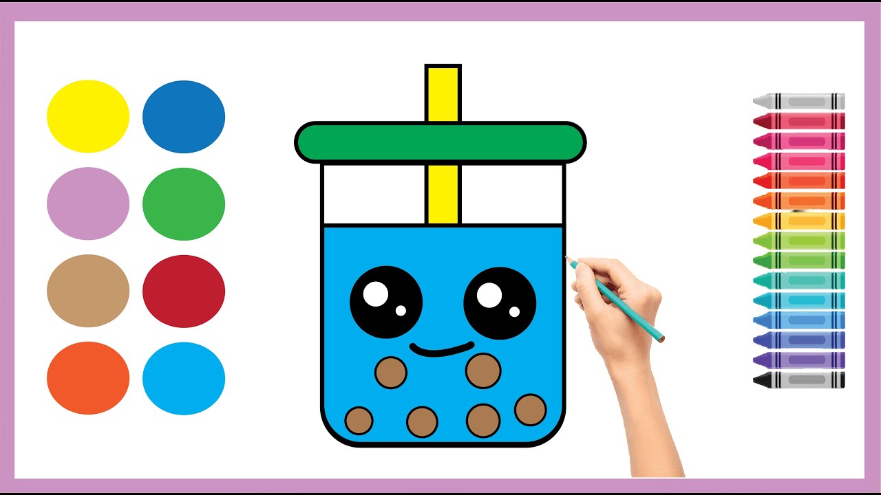 HOW TO DRAW A CUTE SIMPLE DRINK 🥤|Simple Children's Drawings🎨 - YouTube